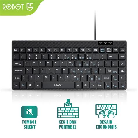 Keyboard Mini Usb Robot Rk10 Rk 10 Keyboard Mini Laptop Pc Komputer Keyboard Mini Usb Keyboard