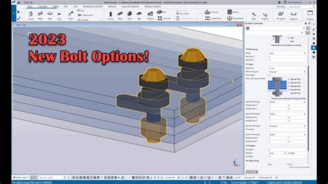 Tekla Structures 2023 New Options For Holes And Slots YouTube