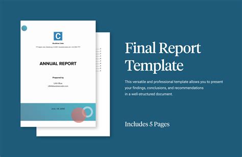 Editable Final Report Templates In Word To Download