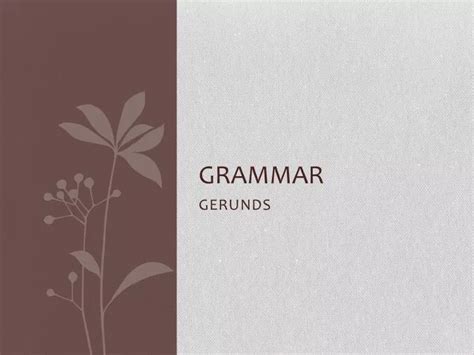 PPT GRAMMaR PowerPoint Presentation Free Download ID 2146855