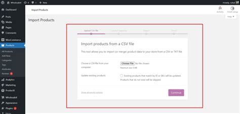 product import page