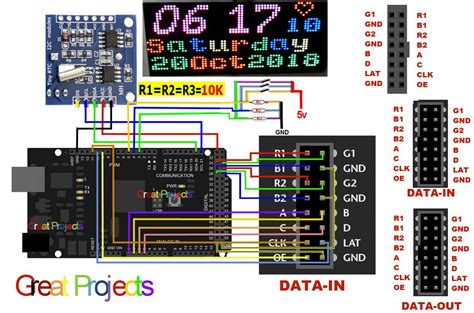 Multi P4 Rgb Led Matrix Display Problem Leds And Multiplexing