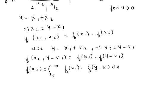 Solved Let X1 And X2 Be Independent Random Variables Let X1 And Y