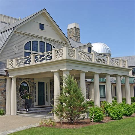 Chadsworths Polystone Greek Doric Columns On A Campbell Smith Home