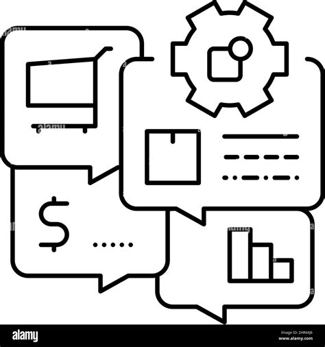 Sales Erp Line Icon Vector Illustration Stock Vector Image And Art Alamy