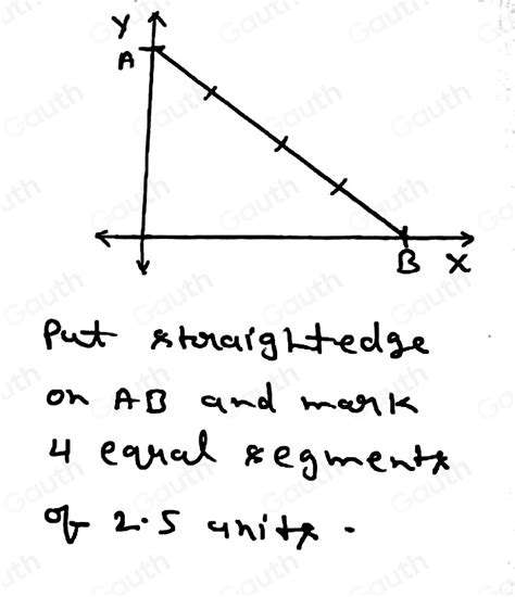 solved 1 line segment overline ab is drawn on the grid with endpoints