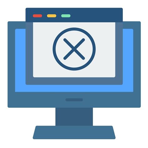 Premium Vector Error Flat Illustration