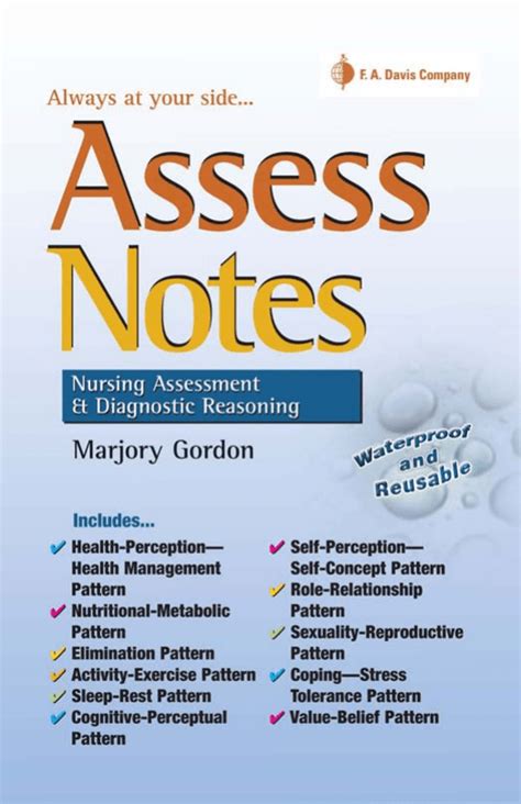 Assess Notes Nursing Assessment Diagnostic Reasoning Daviss Notes