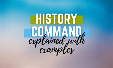 history command in linux with examples foss linux