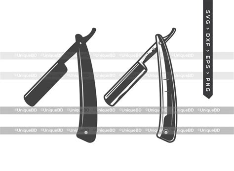 Barber Razor SVG Cut File Razor Svg Straight Razor Svg Etsy