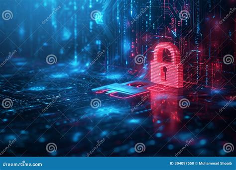 Digital Fortress Private Key Safeguards Personal Data Ensuring Privacy Stock Illustration