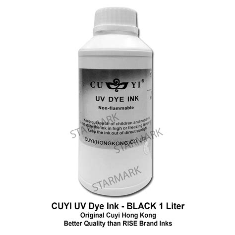 Liter Cuyi Uv Dye Ink Hong Kong Dye Inks Ml Each Black Lazada Ph