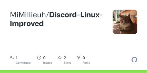 github mimillieuh discord linux improved
