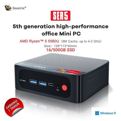 Jual Mini Pc Beelink Ser Ryzen U Gb Ssd Nvme Wifi E Windows Pro Shopee Indonesia
