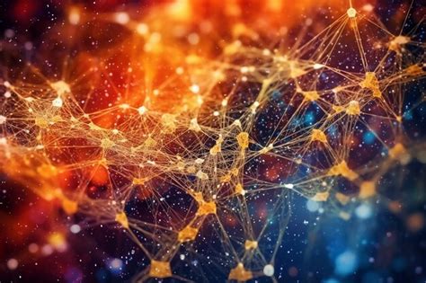 Premium Ai Image Abstract Neural Network Digital Illustration