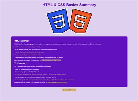 Github Ekmankaurhtmlcsssummarysite
