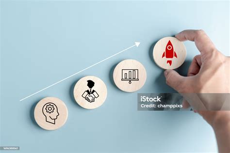 비즈니스 성장 성공 달성 Pdca 개념 계획 개발 리더십 및 고객 대상 그룹을 위한 계단 또는 사다리 개발에 대한 스톡 사진 및 기타 이미지 Istock