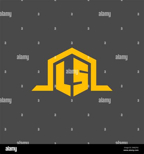 LS Monogram Initial Logo With Hexagon Style Design Ideas Stock Vector Image Art Alamy