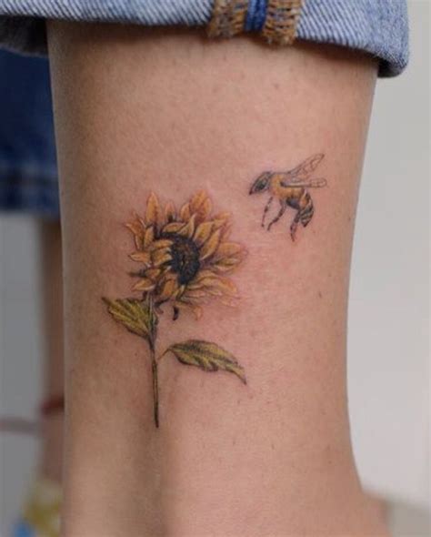 Pin By Joy 🌻 On Body Art Sunflower Tattoos Sunflower Tattoo Small