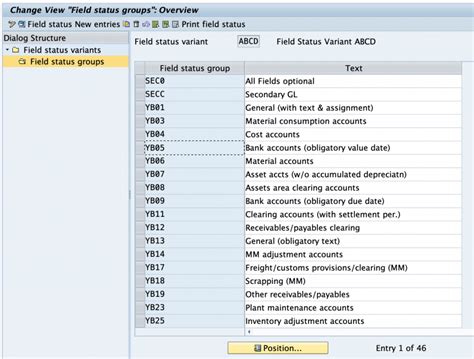 Define Field Status Variants In Sap Hana Sap Hana Tutorials