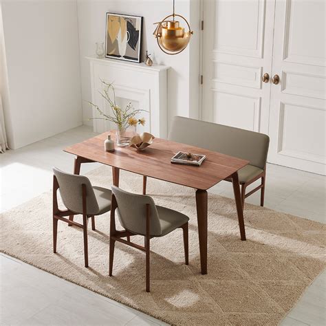 라용 식탁 세트 6인 내츄럴