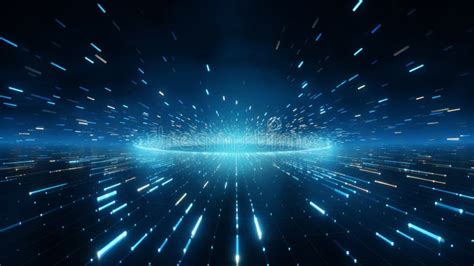 Futuristic Technology Abstract Big Data Concept In Vector Art For