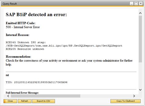 wdf 2500020 unknown ipo step error occurs while running the remote