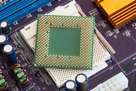 Premium Photo Cpu Placed On Its Socket On A Motherboard