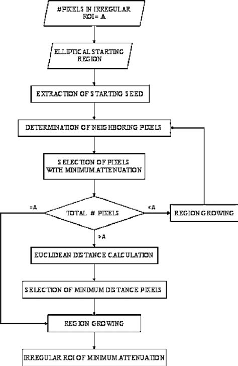 Flowchart Of The Region Growing Algorithm Download Scientific Diagram