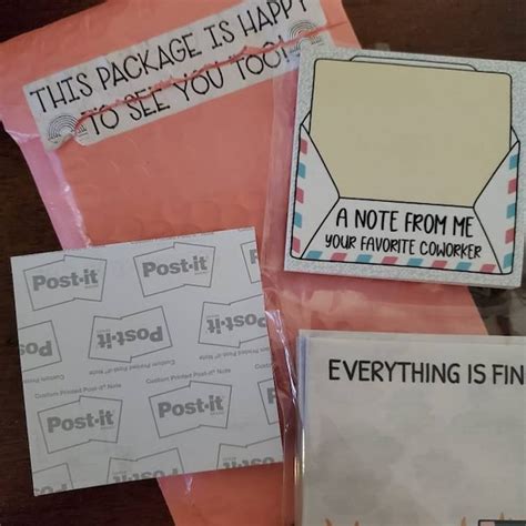 Everything Is Fine Sticky Notes Funny Memo Pad Cute Notepad Home Office Stationery Fun