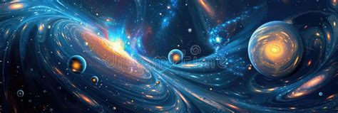 Abstract Formations Resembling Planetary Orbits And Cosmic Trajectories Against A Backdrop Of