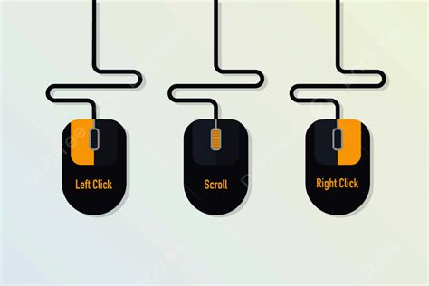 Left Click Vector Design Images Demonstration Of Left Click Illustration Design Vector PNG