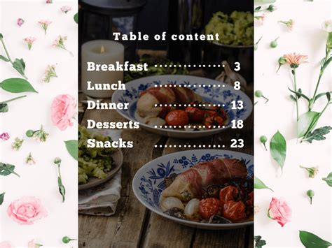 Gym Company Cookbook Layout Design