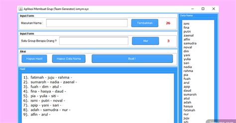 Membuat Aplikasi Dekstop Team Generator Sederhana Java Gui Menggunakan Collection Shuffle