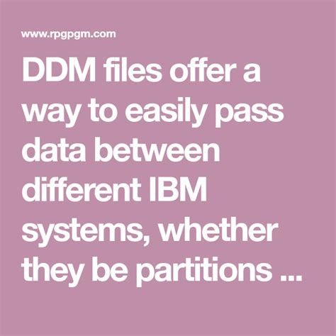 Remote Ibm I Using Ddm Files For Data Transfer