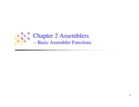 Sp2 1 Notes For System Programming Chapter 2 Assemblers Basic