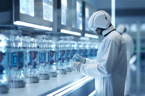 Tiny Scientists Developing Ai Using Machine Learning Premium Ai Generated Image