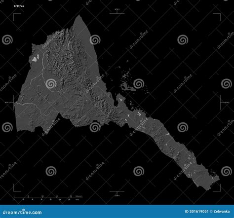 Map Of Eritrea With Black Contour Lines Cartoon Vector 163747855