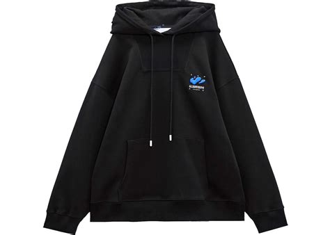 Ader Error X Zara Embroidered Sweatshirt Black Fw22 Us