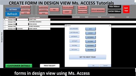 How To Create A Form In Design View Microsoft Access Youtube