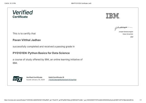 Pavan Jadhav On Linkedin Python Datascience Ibm Edxcertified