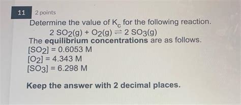 Solved Points Determine The Value Of Kc For The Follow