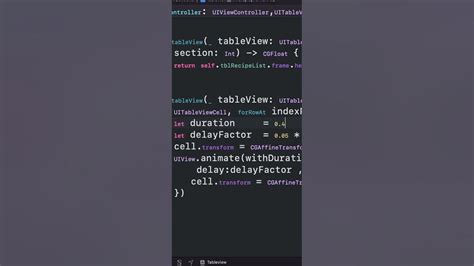 Rotate Animation On Uitableview In Swift Uitableviewcell Rotate Animation In Swift Youtube
