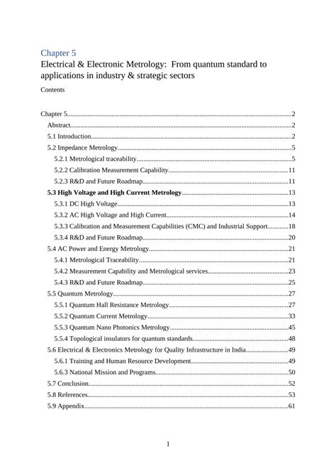 Pdf Electrical And Electronics Metrology From Quantum Standard To Applications In Industry