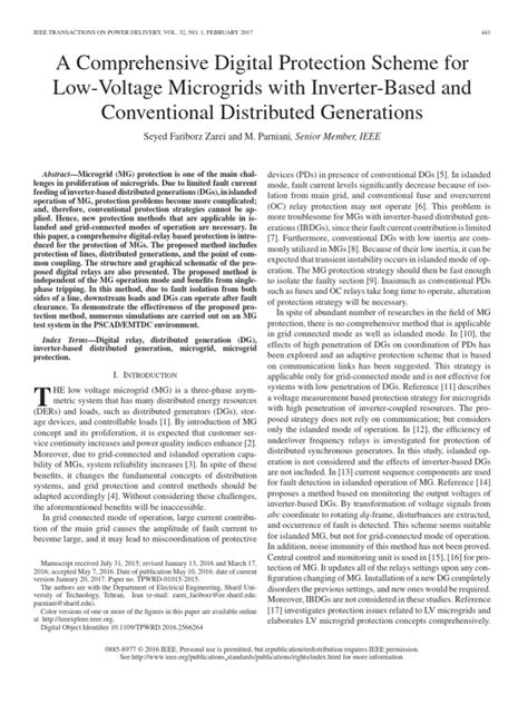 A Comprehensive Digital Protection Scheme For Low Voltage Microgrids With Inverter Based And