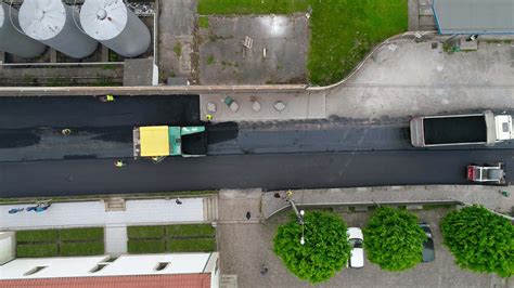 Laying Of New Asphalt Pavement 48311901 Stock Video At Vecteezy