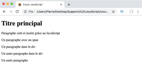 Ajouter Modifier Ou Supprimer Des éléments Du Dom Avec Javascript Pierre Giraud