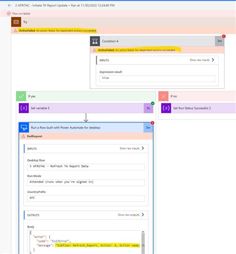 Power Automate Standards Error Handling