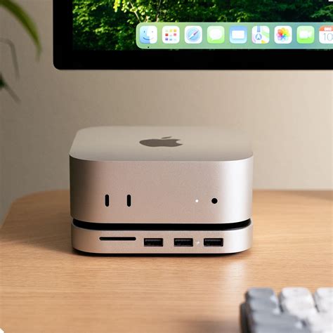 Satechi Mac Mini M4 Stativ And Hub Med Ssd Kapsling