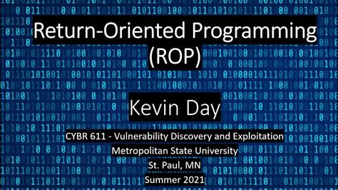 Return Oriented Programming Rop Youtube